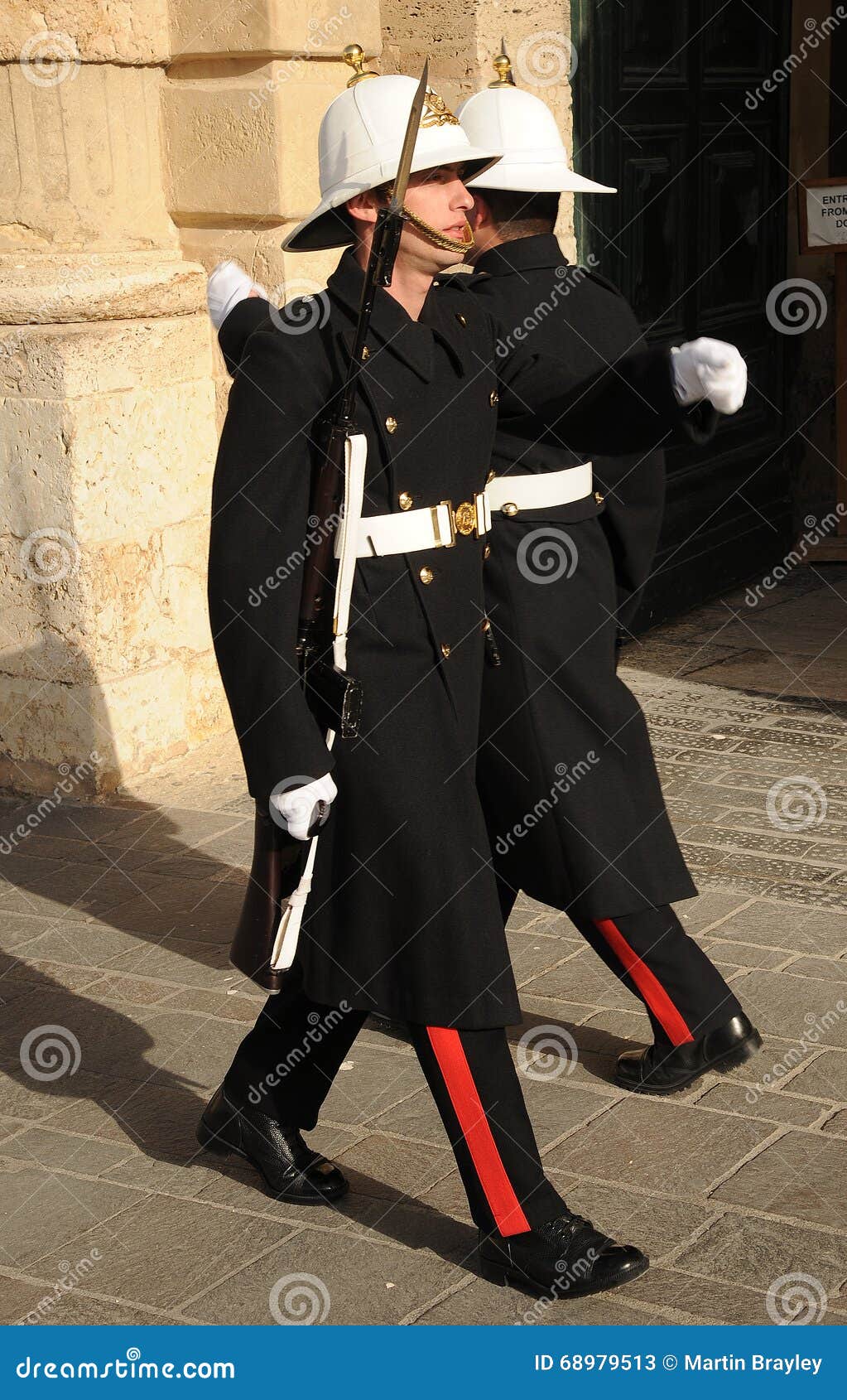 Guardia Di Palazzo Munita, Malta Fotografia Stock Editoriale - Immagine ...