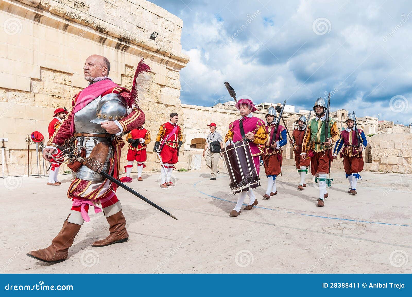 In Guardia Parade at St. Jonh S Cavalier in Birgu, Malta. Editorial ...