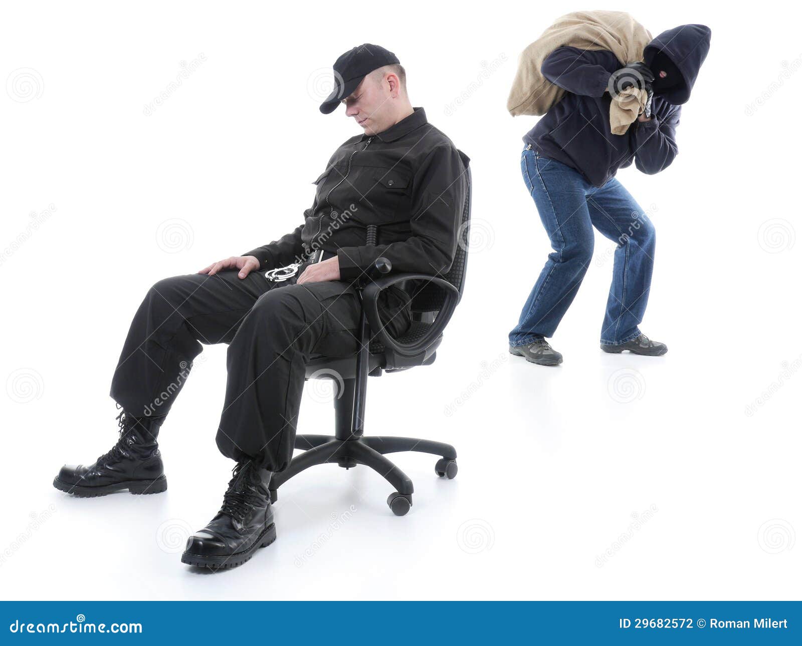 Guardia y ladrón foto de archivo. Imagen de vigilante - 29682572