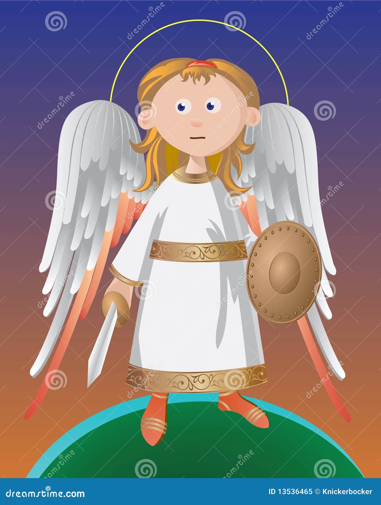 Guardian Angel stock vector. Illustration of defence - 13536465