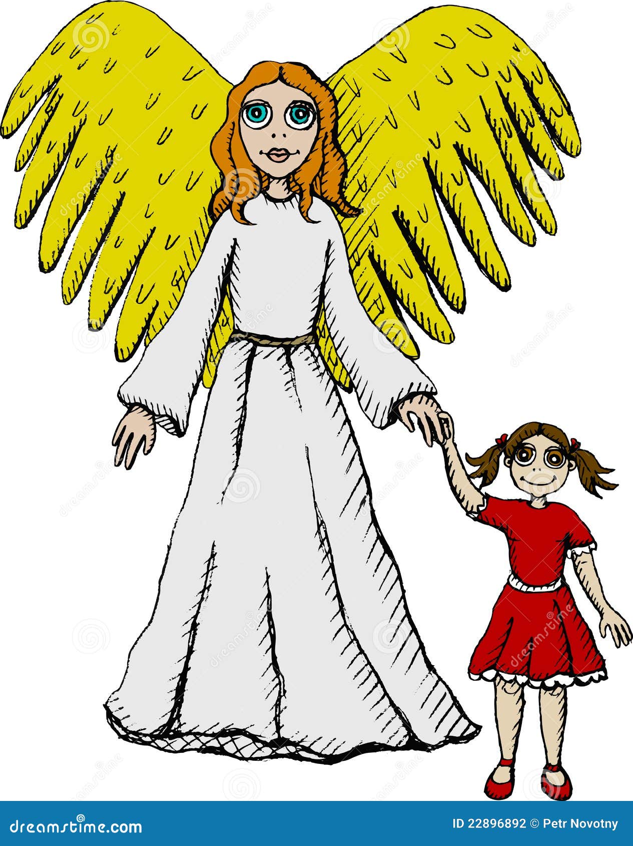 Guardian Angel stock vector. Illustration of protect - 22896892