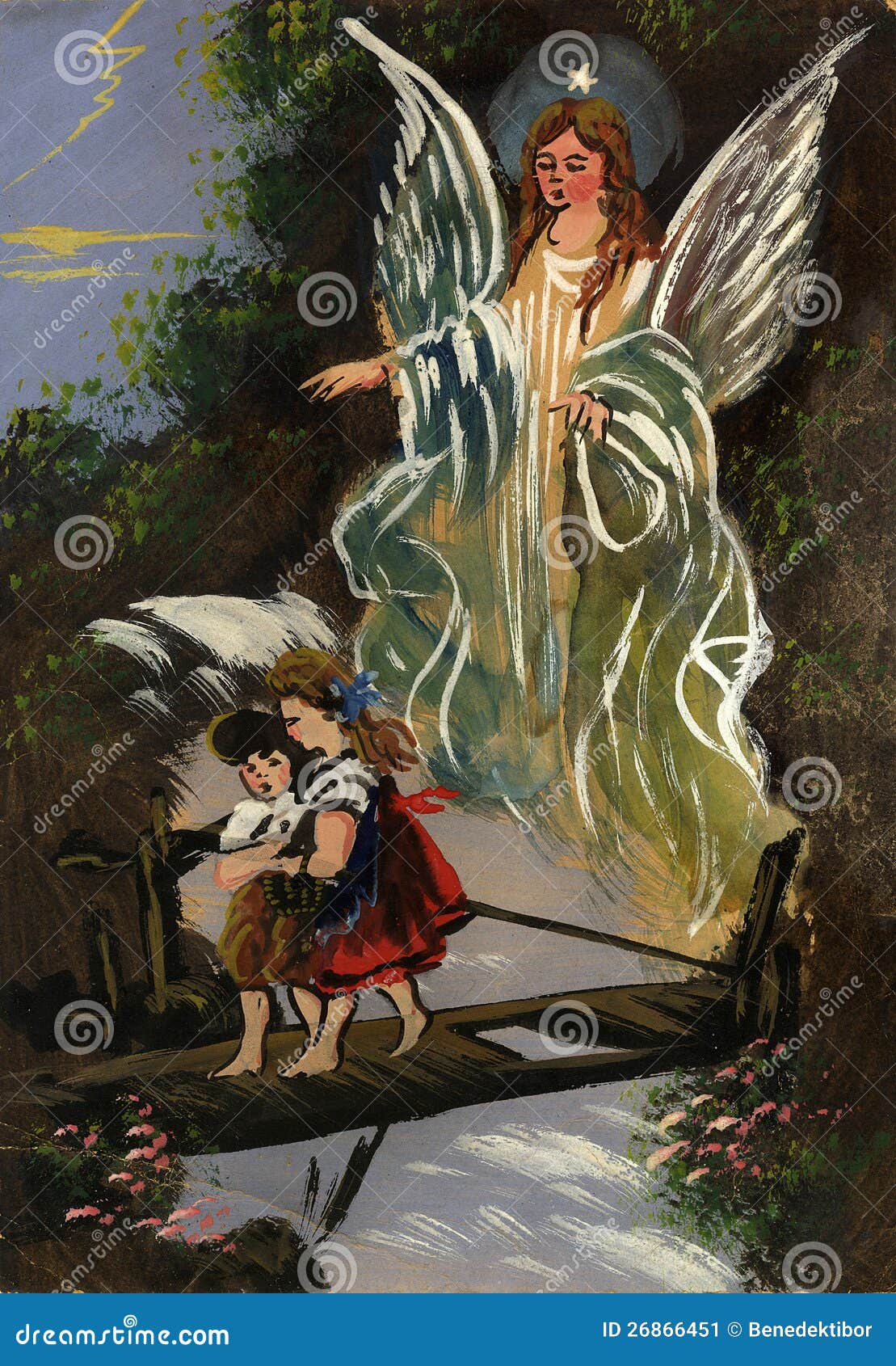 Guardian angel stock illustration. Illustration of fantasy - 26866451