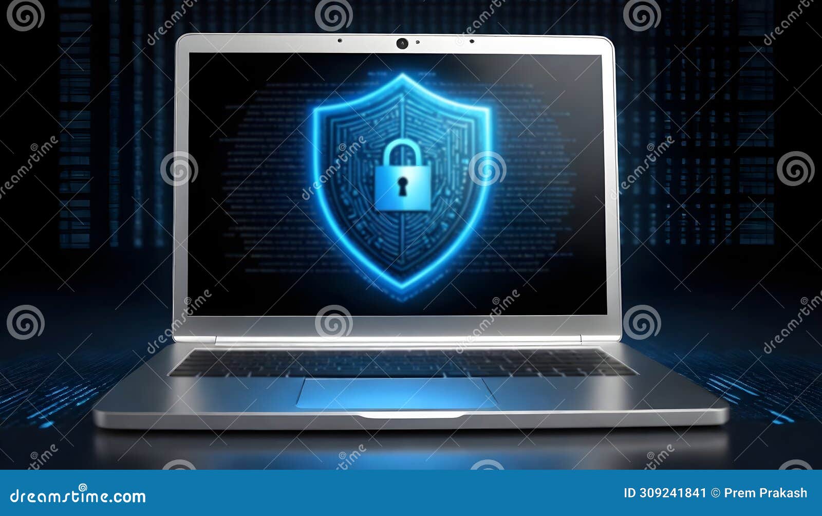 Guardian Code: the Shimmering Shield of Cyber Security Stock ...