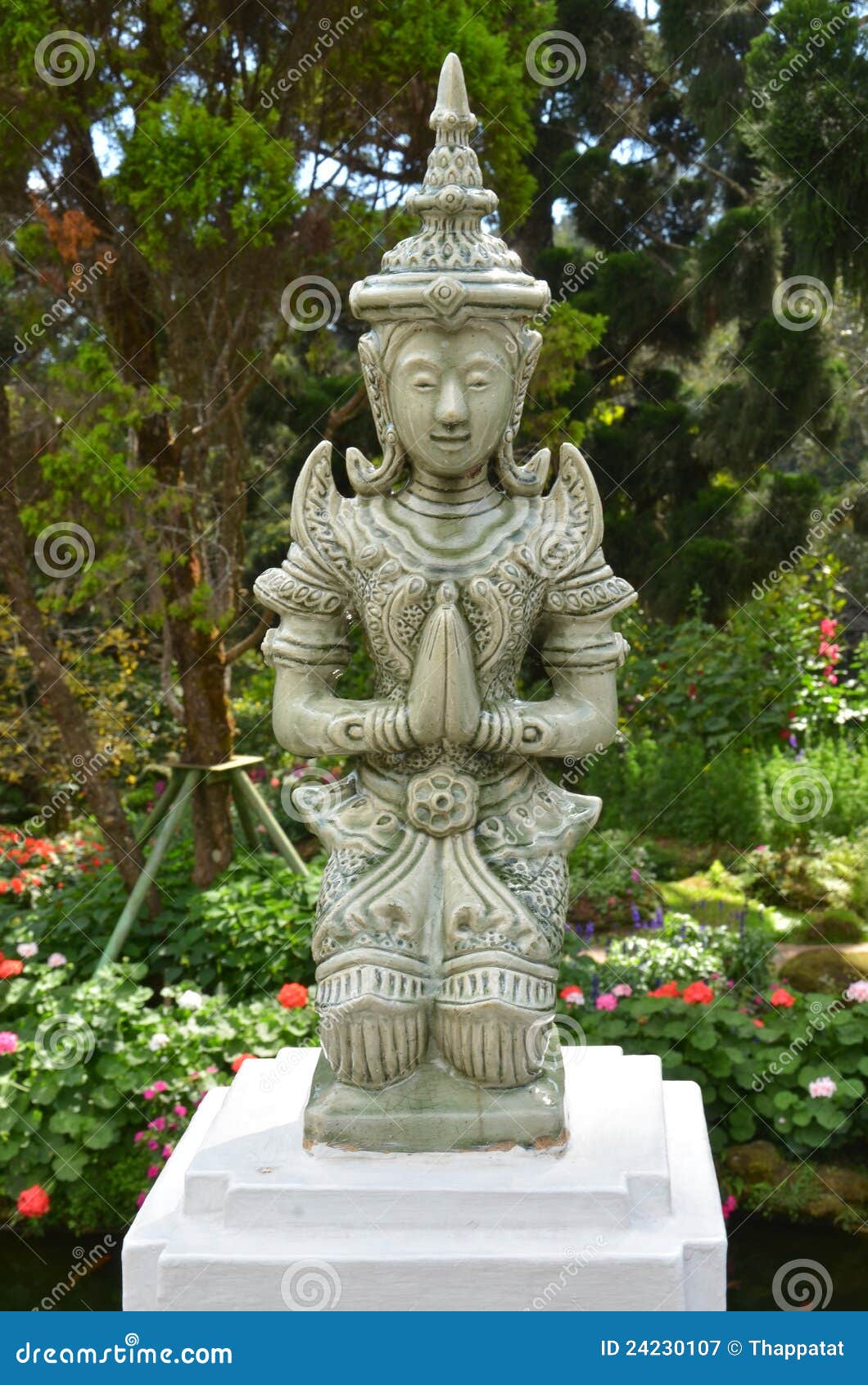 Guardian Deity on Garden in Bhubung Palace Stock Image - Image of ...