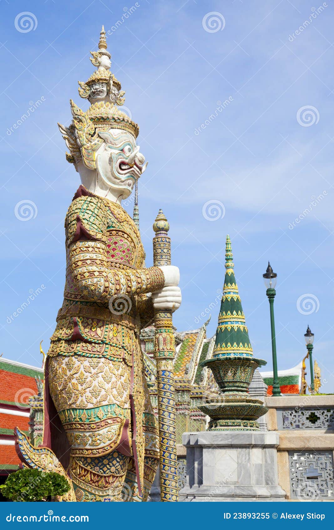 Guardian Demon stock image. Image of gold, head, thailand - 23893255