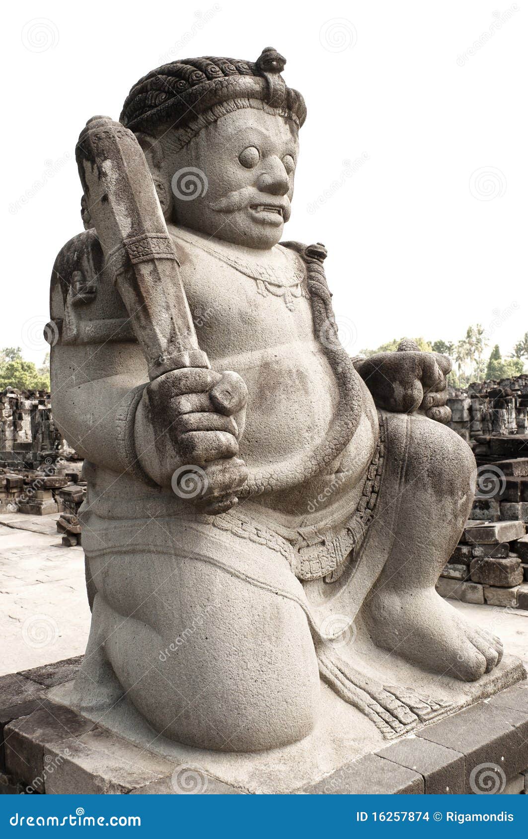 Guardian Hindu statue stock photo. Image of heritage - 16257874