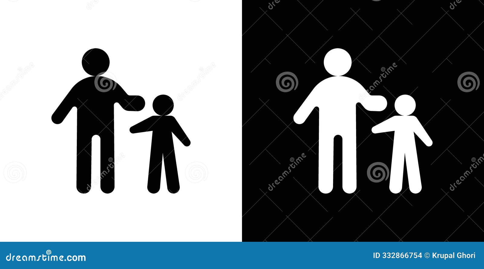 Guardian Icon Logo Set Vector Stock Vector - Illustration of father ...