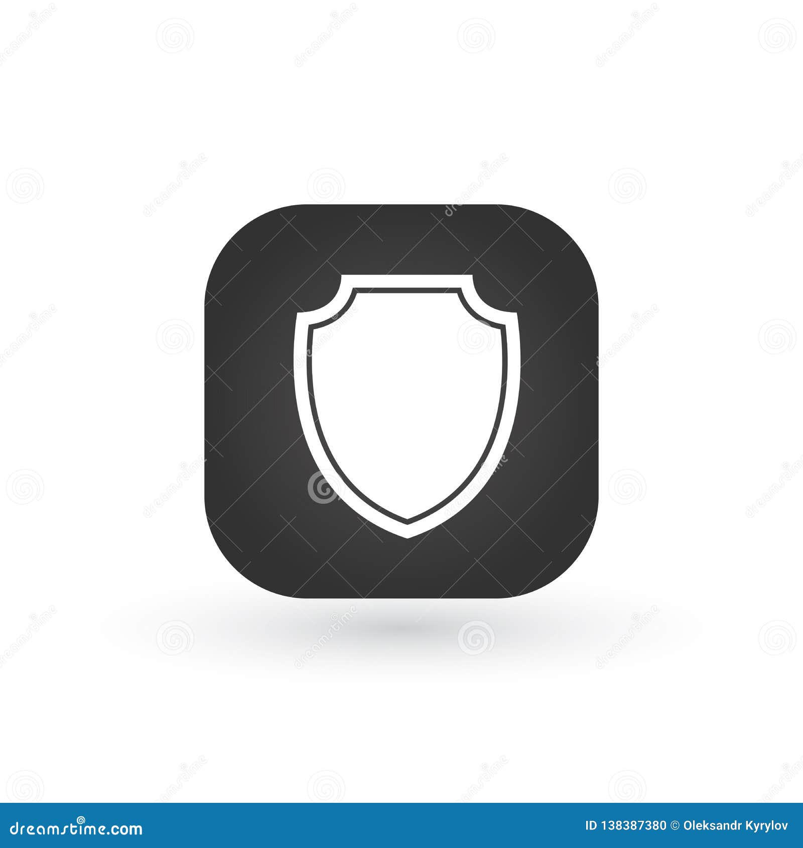 Guardian Shield App Icon, Protection Icon in Flat Style. Vector ...