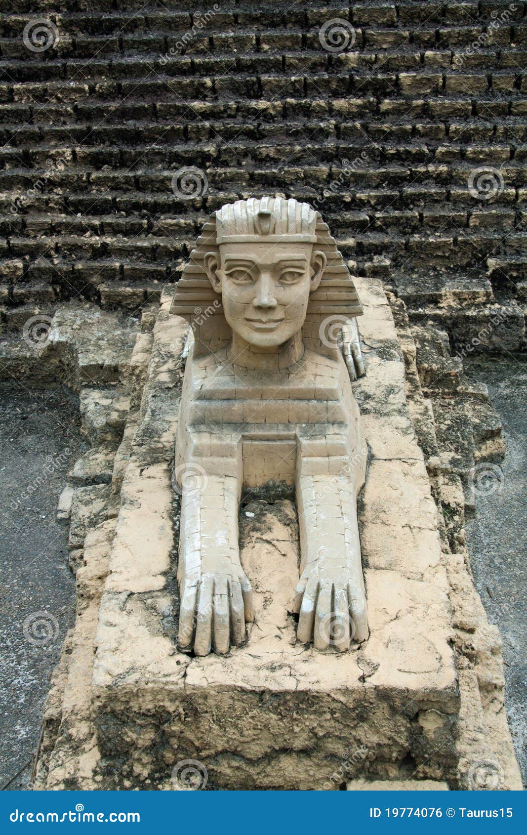 Guardian Sphinx Sculpture stock photo. Image of face - 19774076