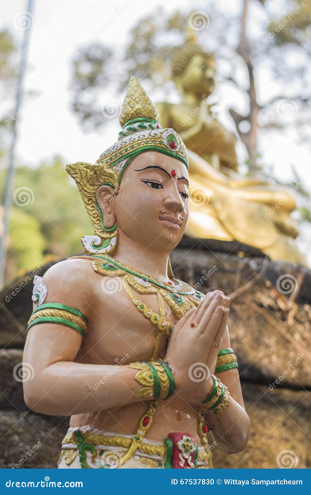 Guardian spirit stock photo. Image of asian, bangkok - 67537830
