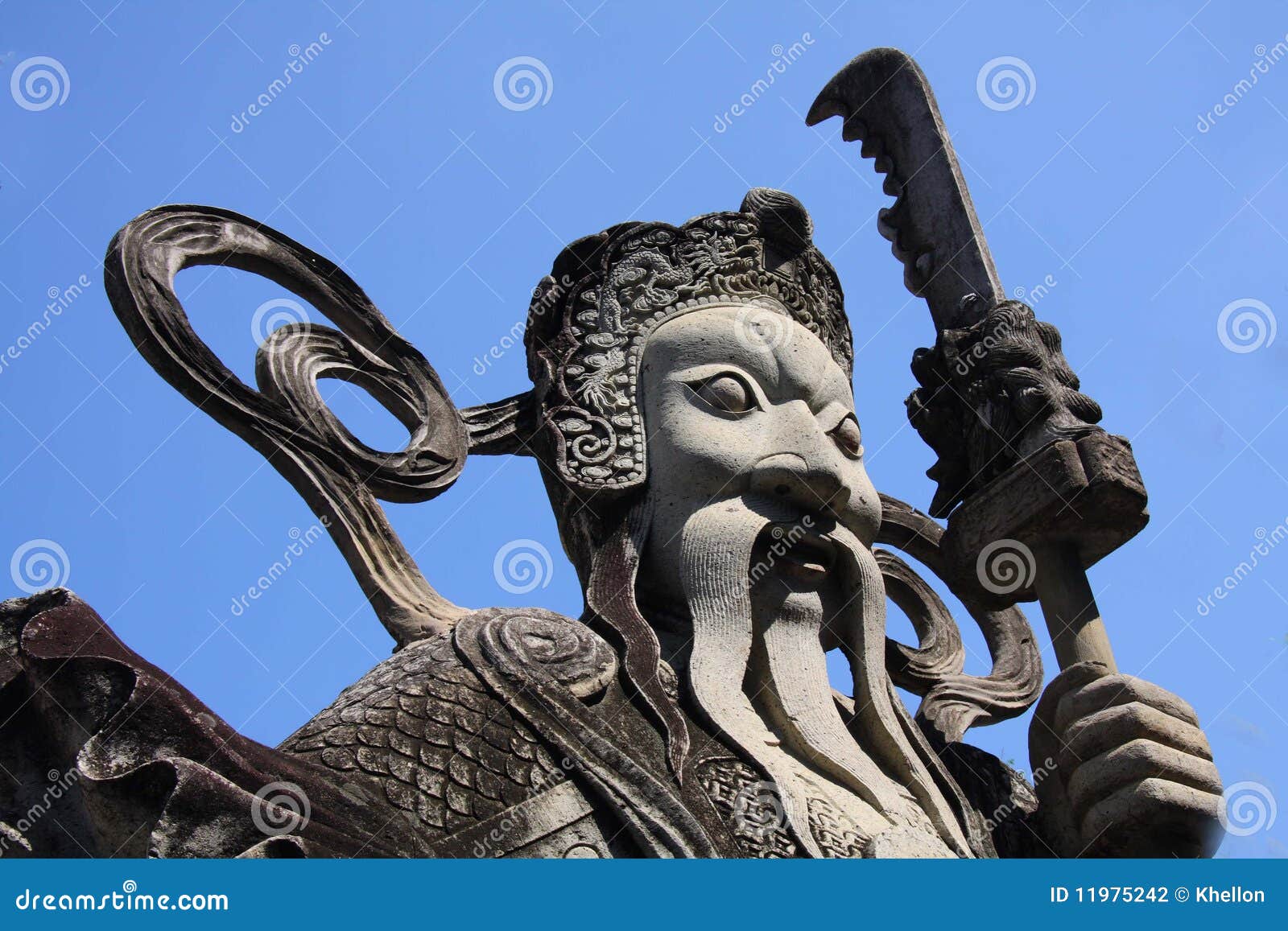 Guardian Statue stock photo. Image of thailand, figure - 11975242