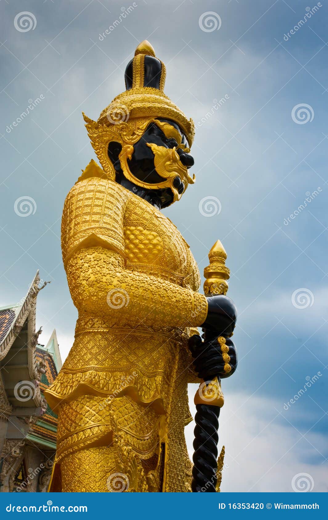 Guardian statue stock photo. Image of culture, building - 16353420