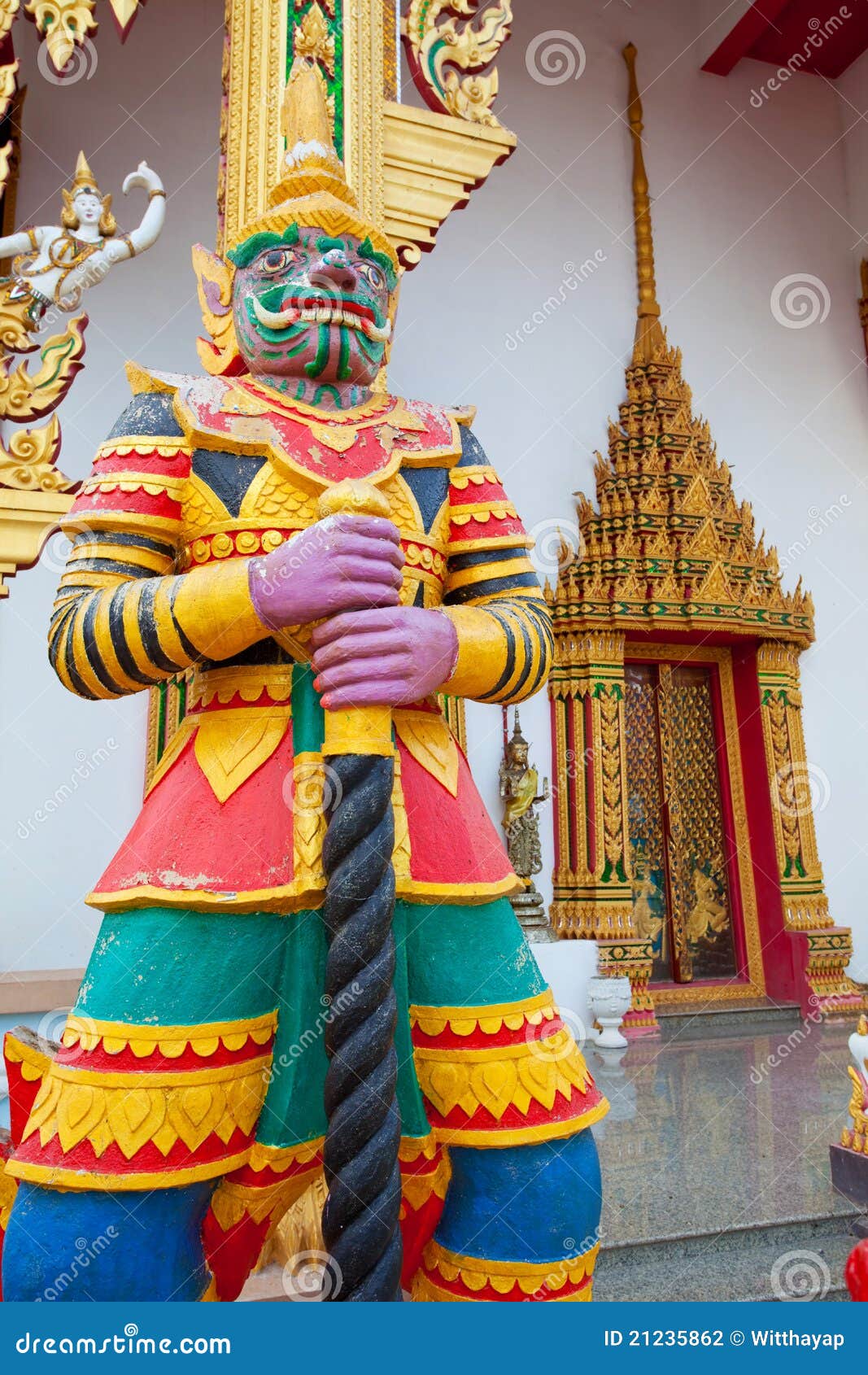 Guardian of Temple stock photo. Image of architectural - 21235862