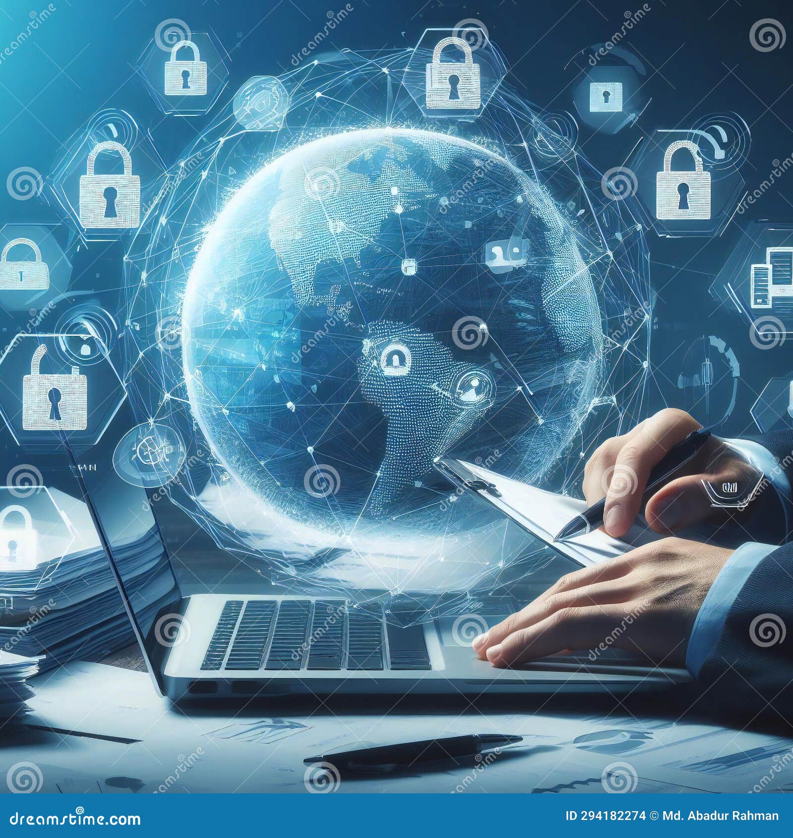 Guardians of Data for Creating a Robust Document System Cyber Security Network Ai Generated ...