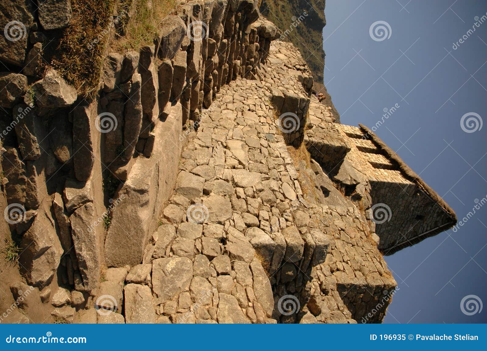The Guardians House from Machu Picchu Stock Image - Image of treasure ...