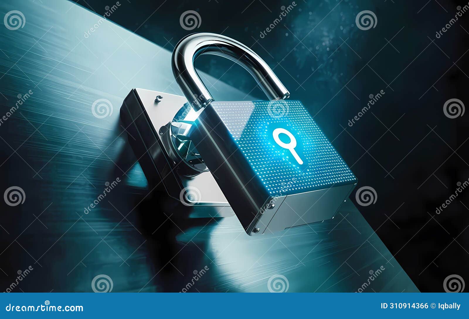 Guardians of Privacy. a Futuristic Illustration of Digital Data ...