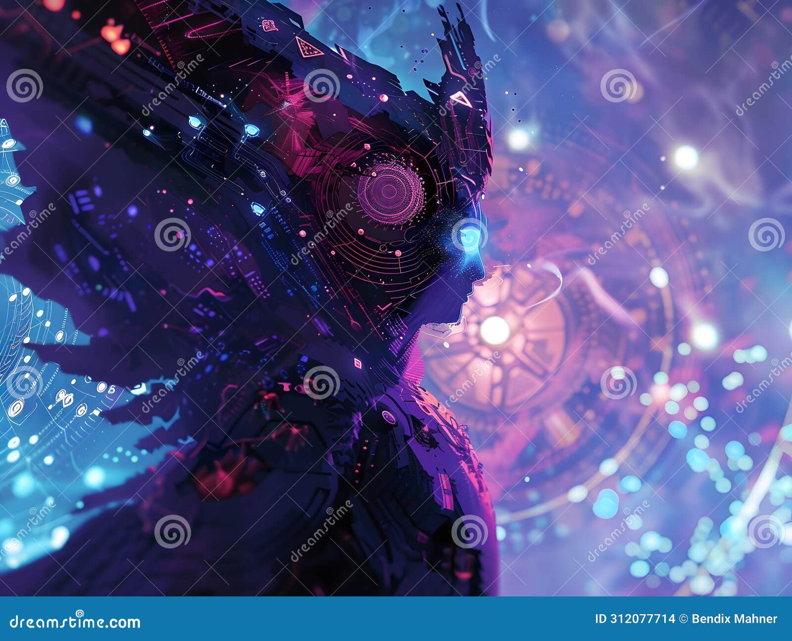 Guardians of Virtual Security: Abstract Cybersecurity Background ...