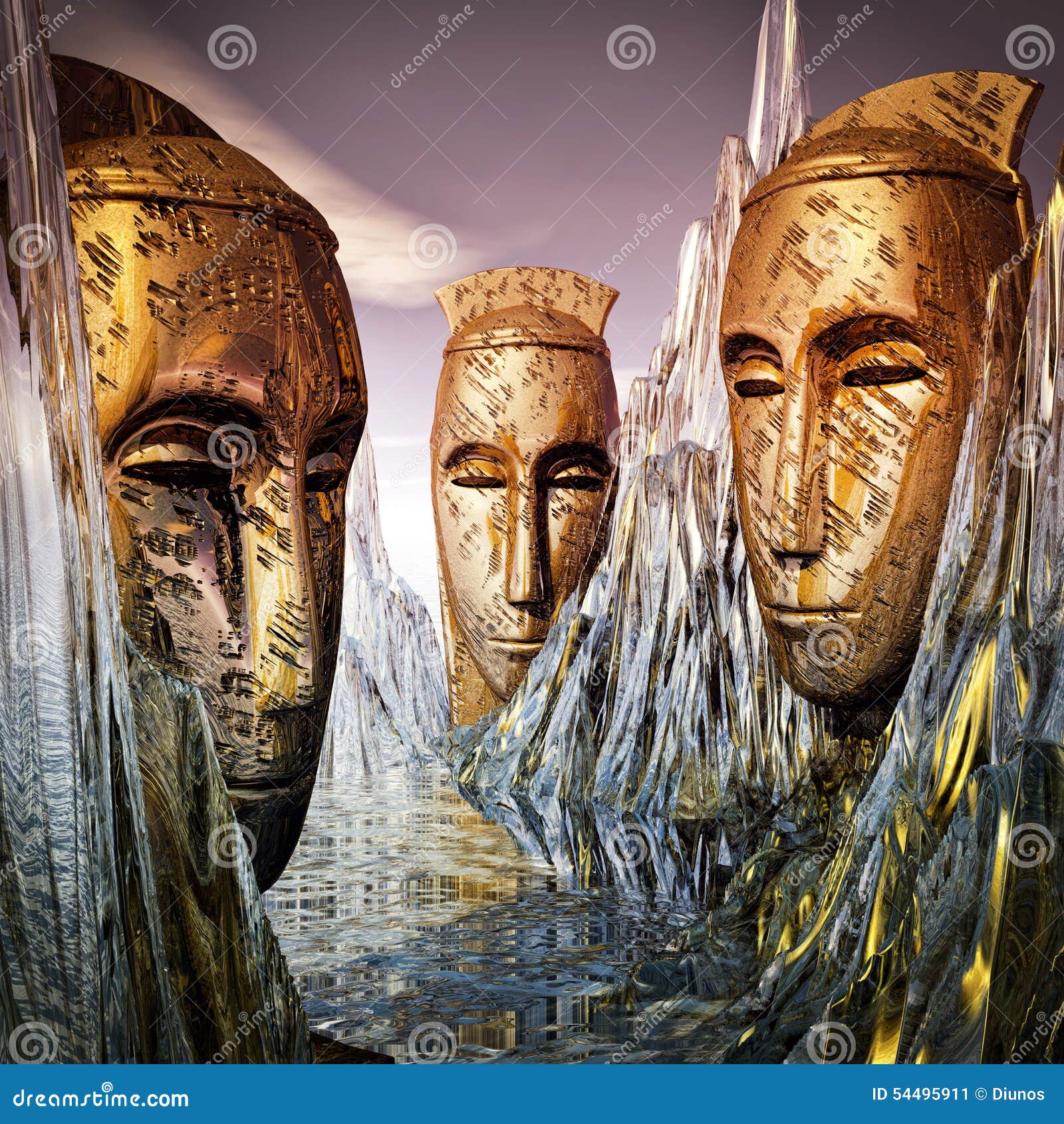 Guardians of wisdom stock illustration. Illustration of inspiration ...