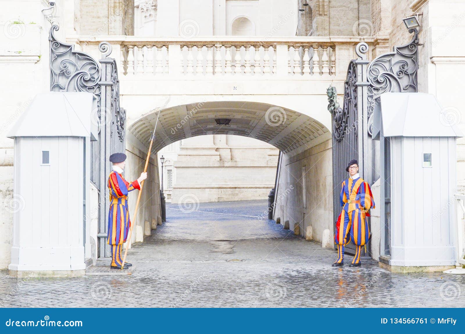 Guardie Della Basilica Di St Peter S, Vaticano Fotografia Editoriale ...