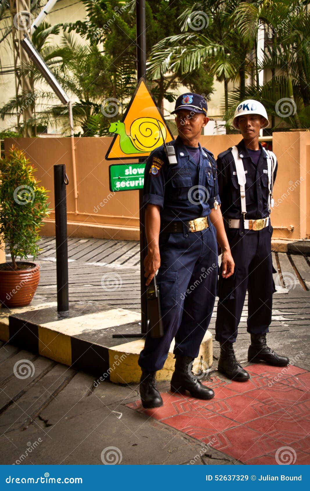 Guardie Giurate Di Yogyakarta, Indonesia Immagine Stock Editoriale ...