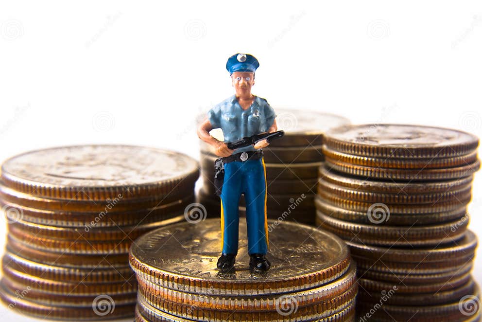 Guarding Money stock image. Image of policeman, currency - 11730307