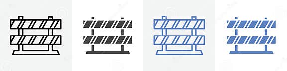 Guardrail Icon Vector Set Use for Web Ui or App Stock Vector ...