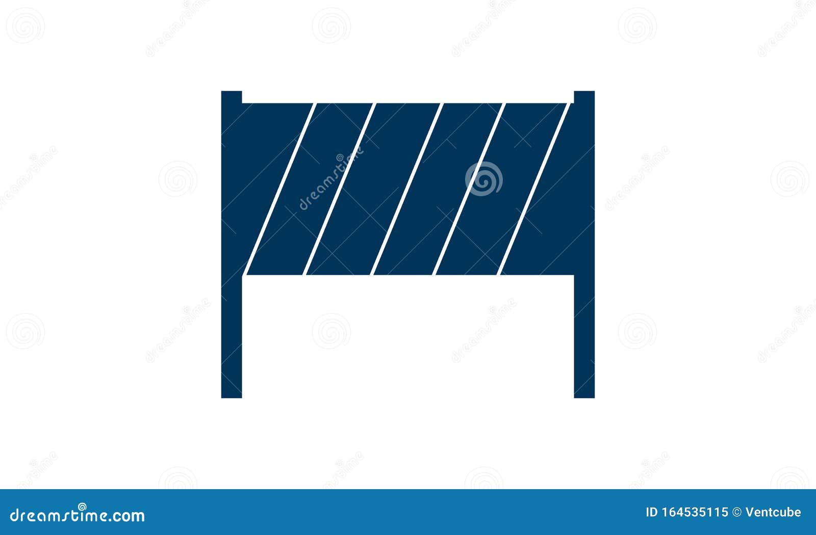 Guardrail Icon, Simple Black Style Vector Illustration | CartoonDealer ...