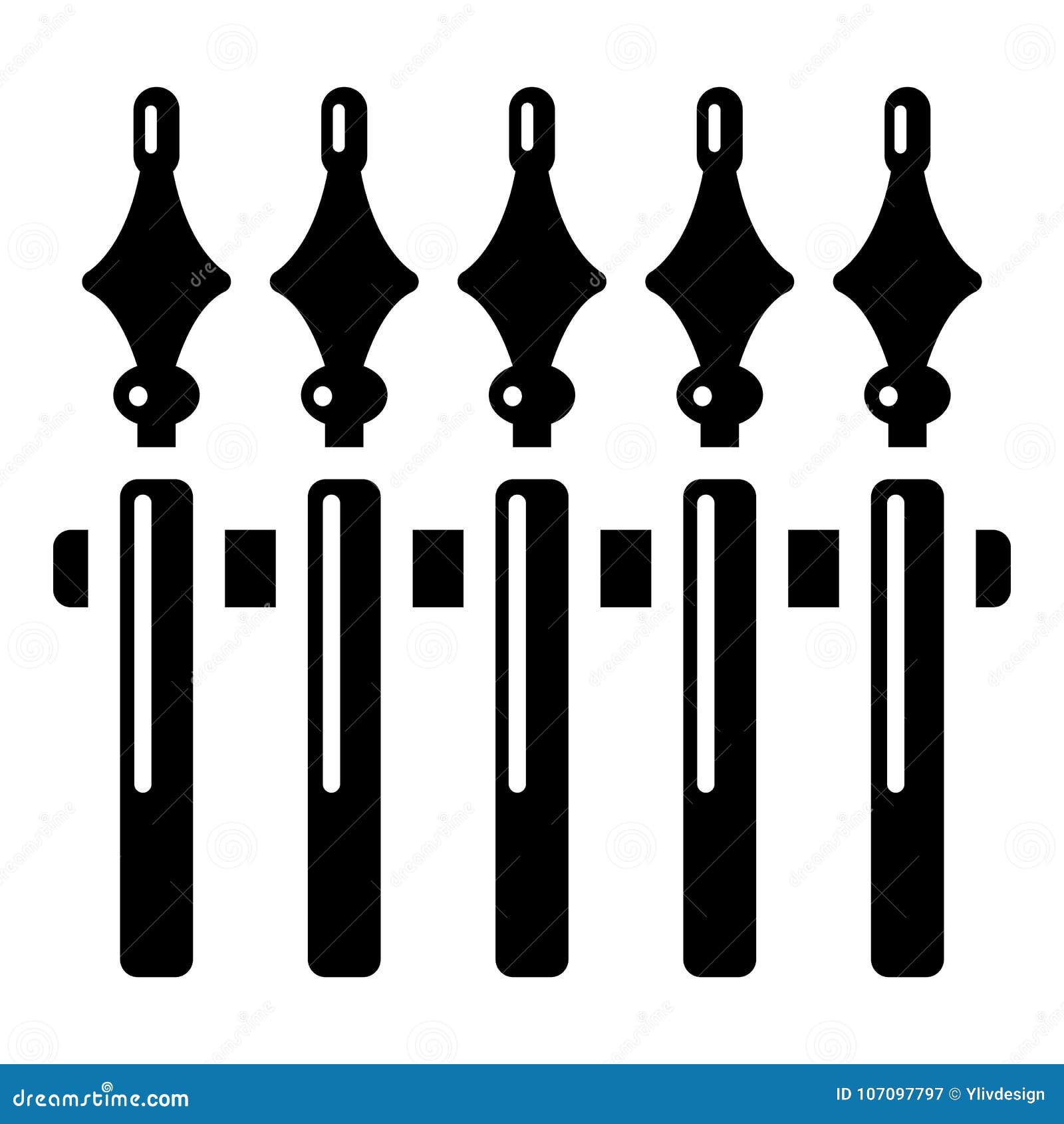 Guardrail Icon, Simple Black Style Stock Vector - Illustration of icon ...