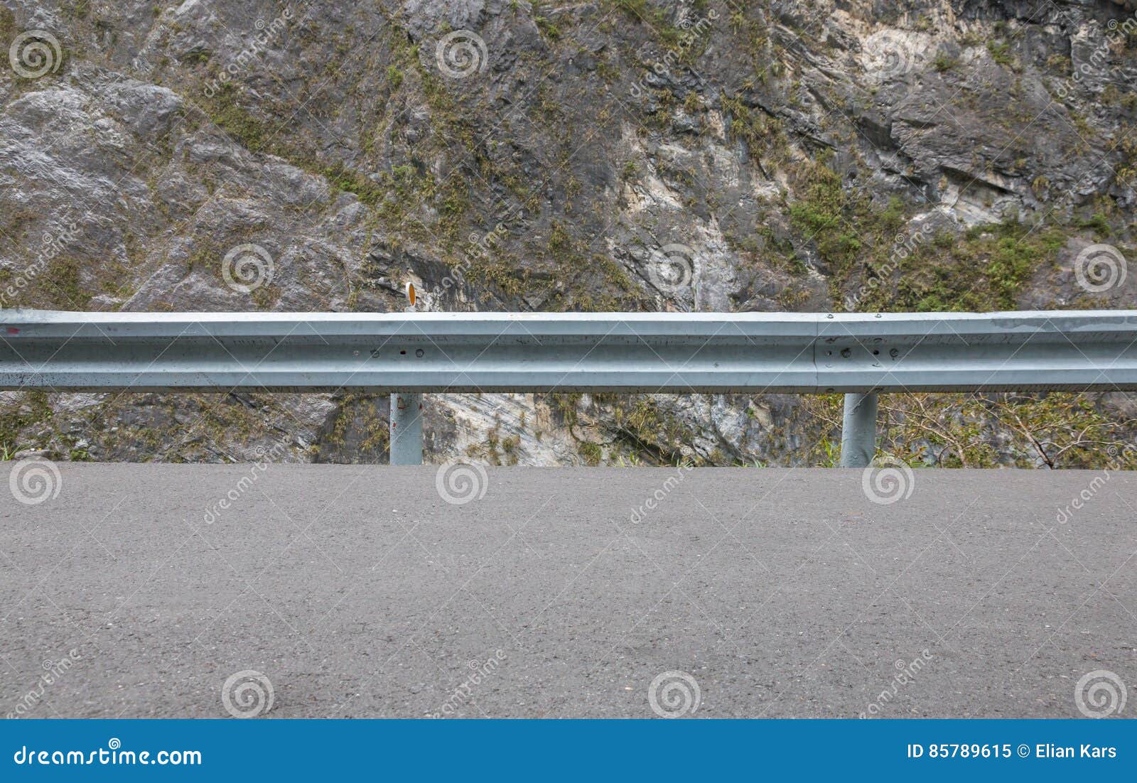 Guardrail on mountain road stock image. Image of china - 85789615