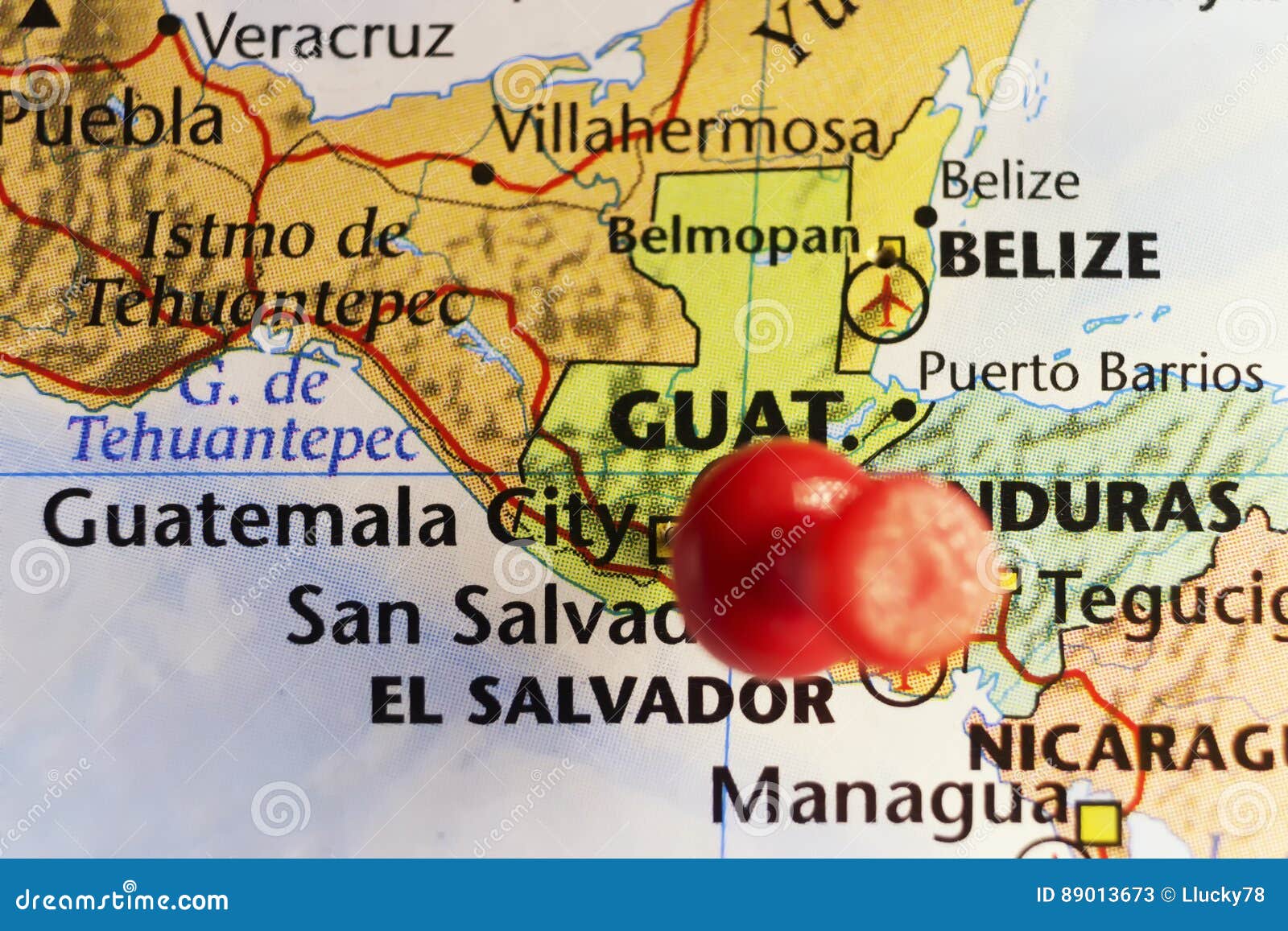 Map Of Guatemala City, Satellite View, Black And White Map. Guatemala ...