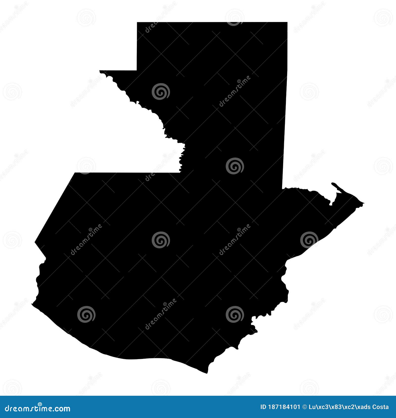 Guatemala Silhouette Skyline, Vector City, Guatemalan Linear ...