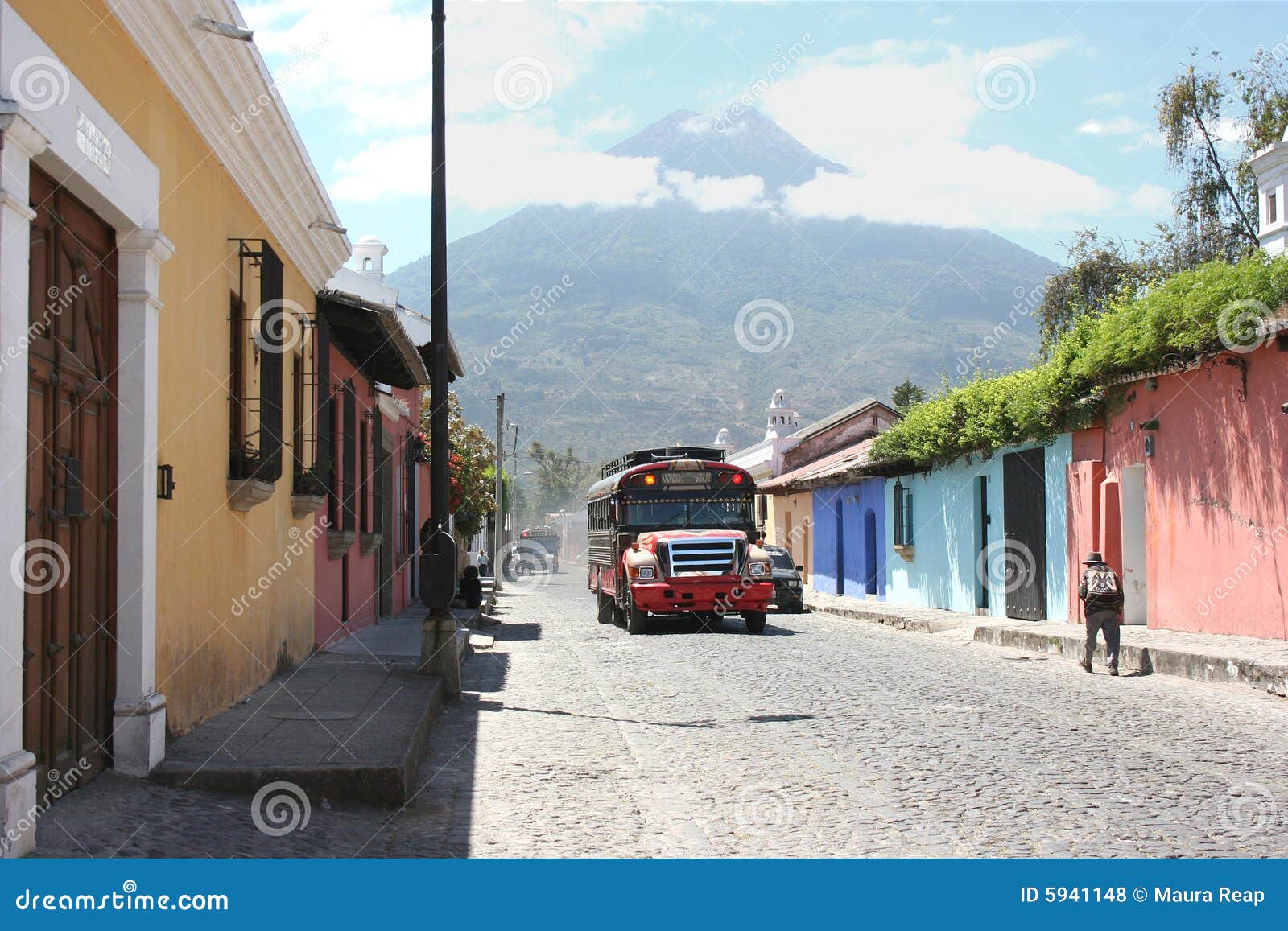 Guatemalan chicken bus stock photo. Image of transportation - 5941148