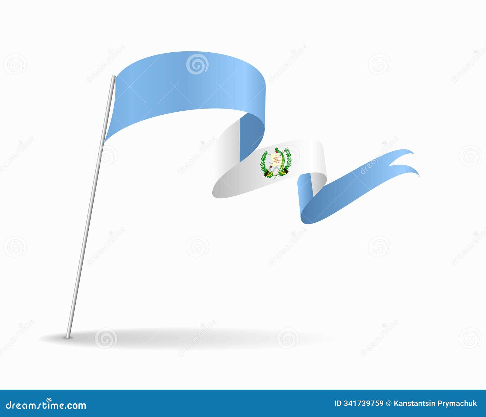 Guatemalan Flag Wavy Background Layout. Vector Illustration. Stock ...