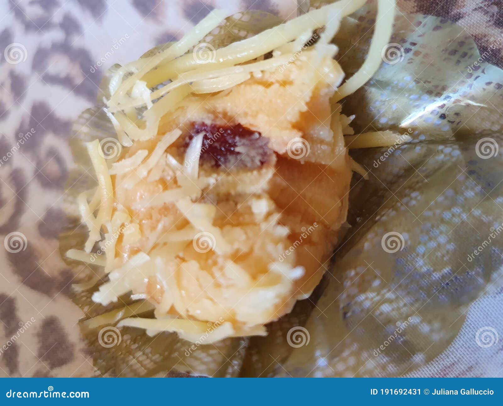 Guava and Cheese Sweet Ball Stock Image - Image of buttercream, guava ...