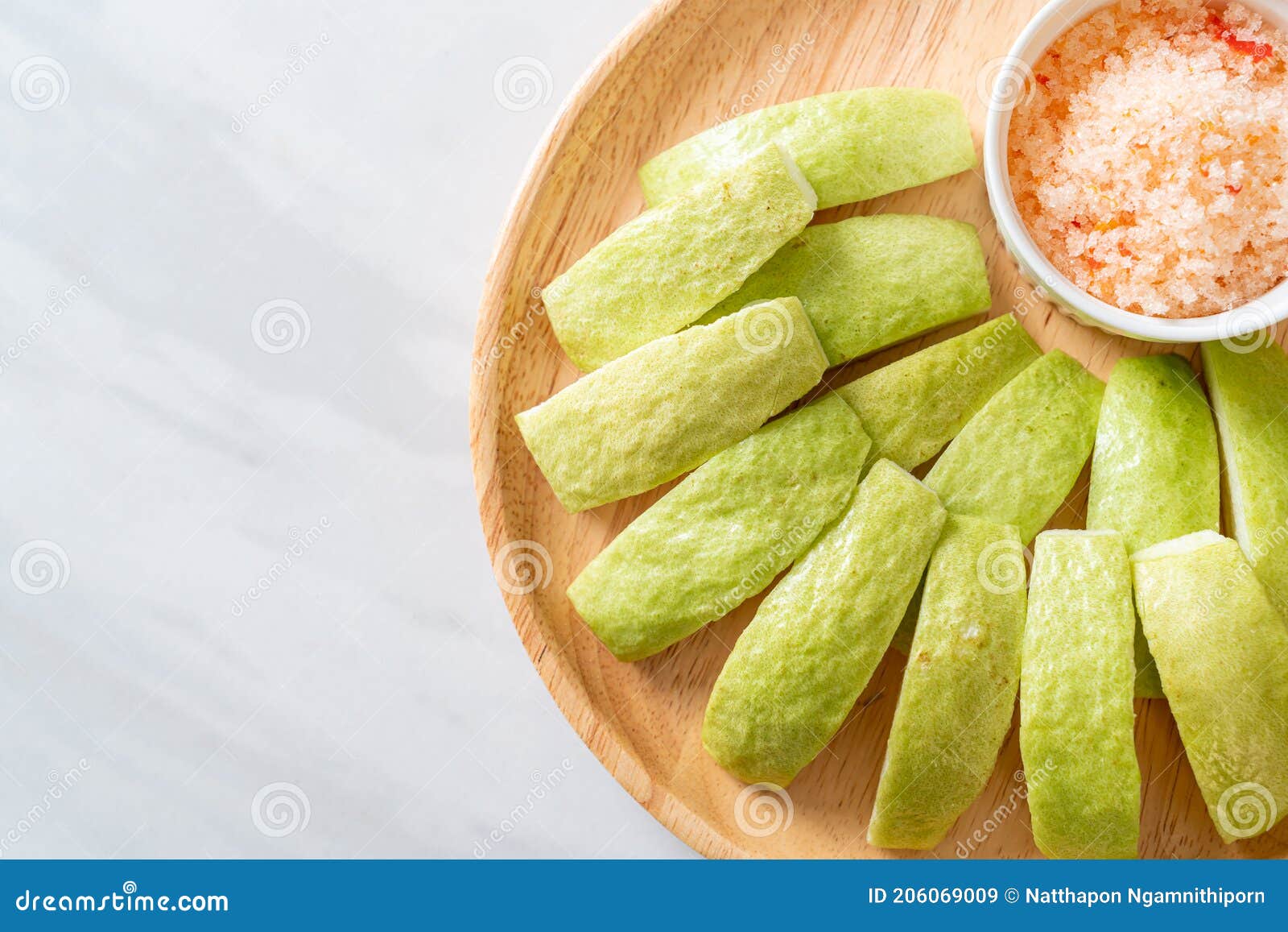 Guava Dip with Chili and Salt Stock Image - Image of agriculture ...