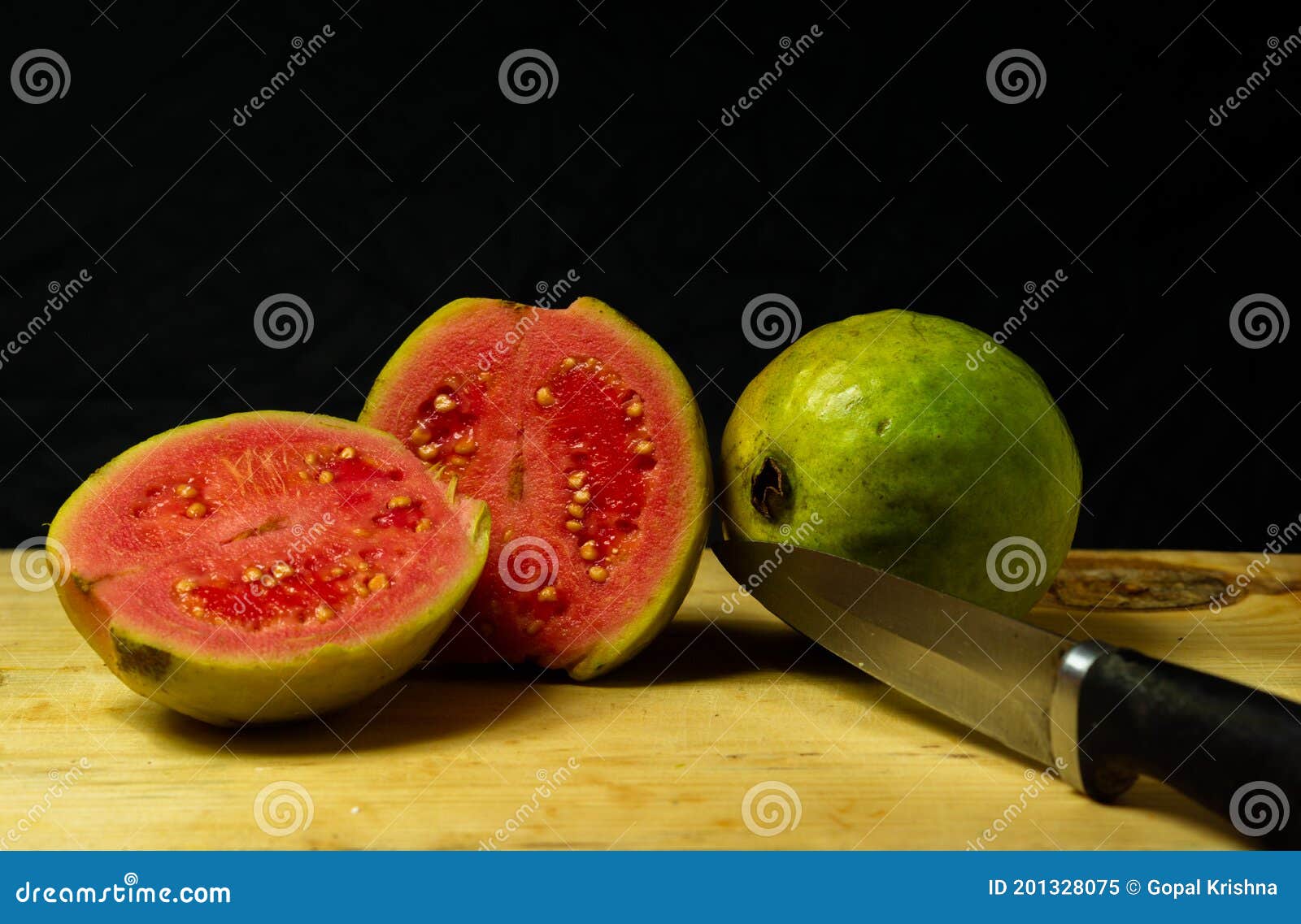 Guava Fruit Cut into Pieces and Kept on the Table Stock Image - Image ...