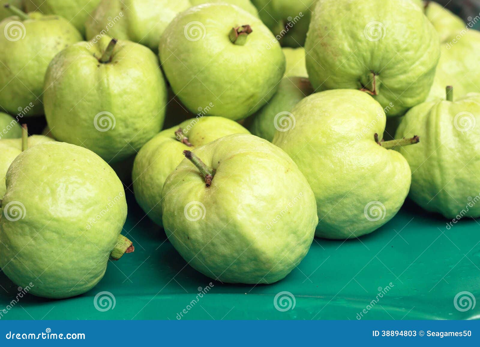 Guava fruit in the market stock image. Image of summer - 38894803