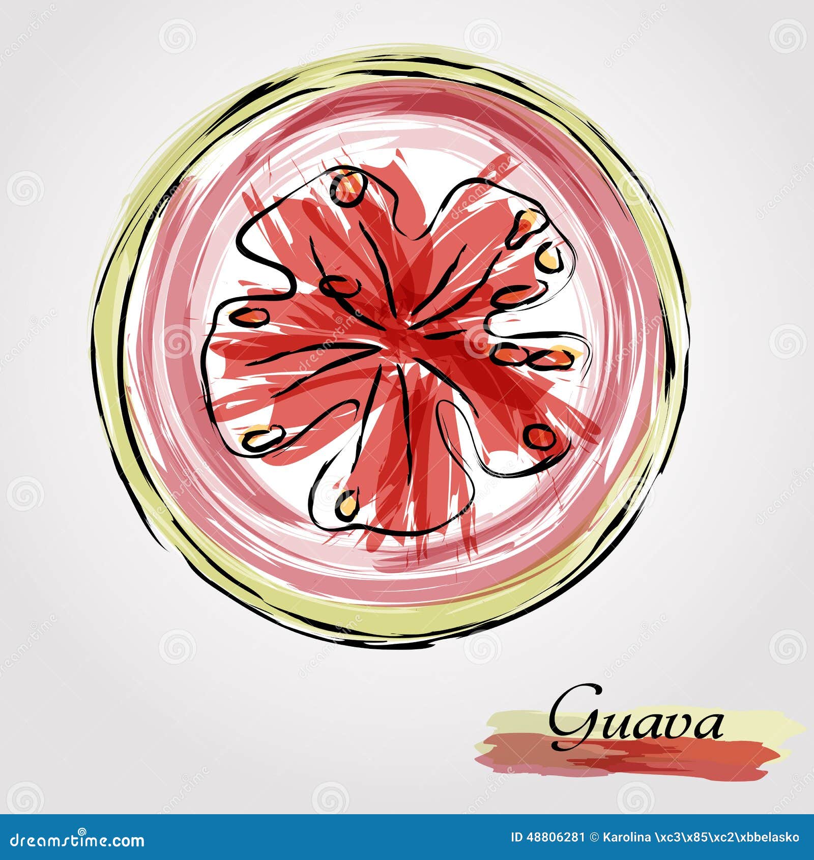 Gujava Fruit Stock Illustrations – 1 Gujava Fruit Stock Illustrations ...