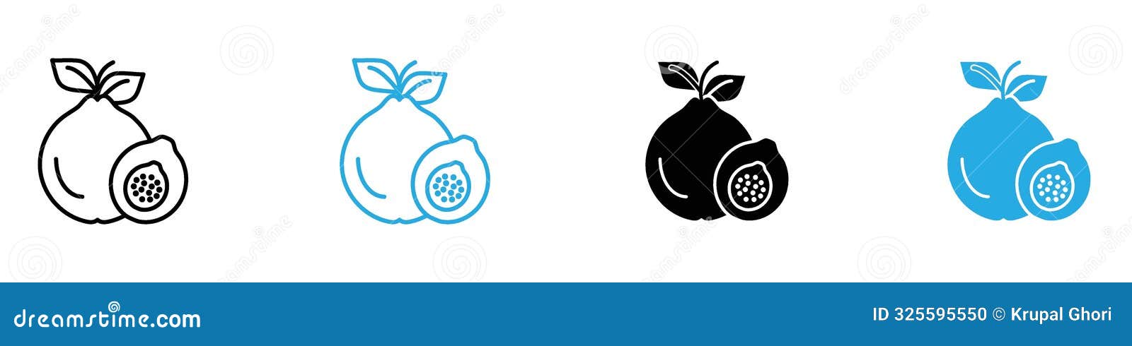 Guava Icon Vektor Cartoon Vector | CartoonDealer.com #268926417
