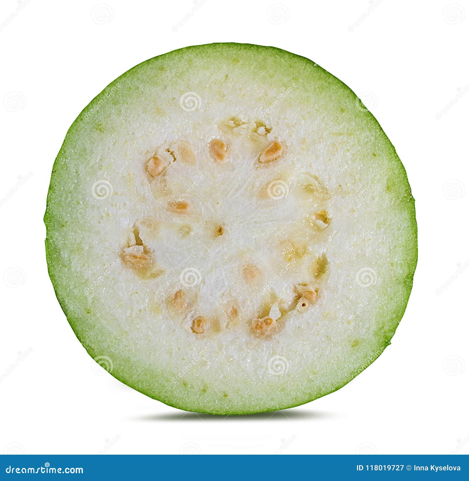 Guava isolated on white stock image. Image of tropical - 118019727