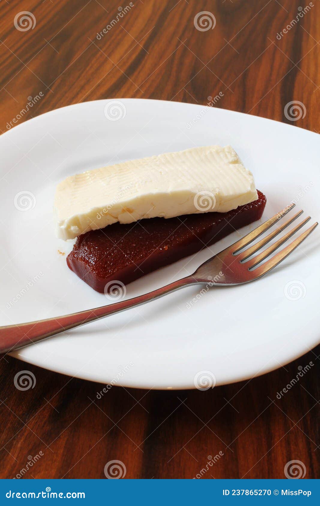 Guava Paste and Cheese. Typical Brazilian Dessert Stock Photo - Image ...