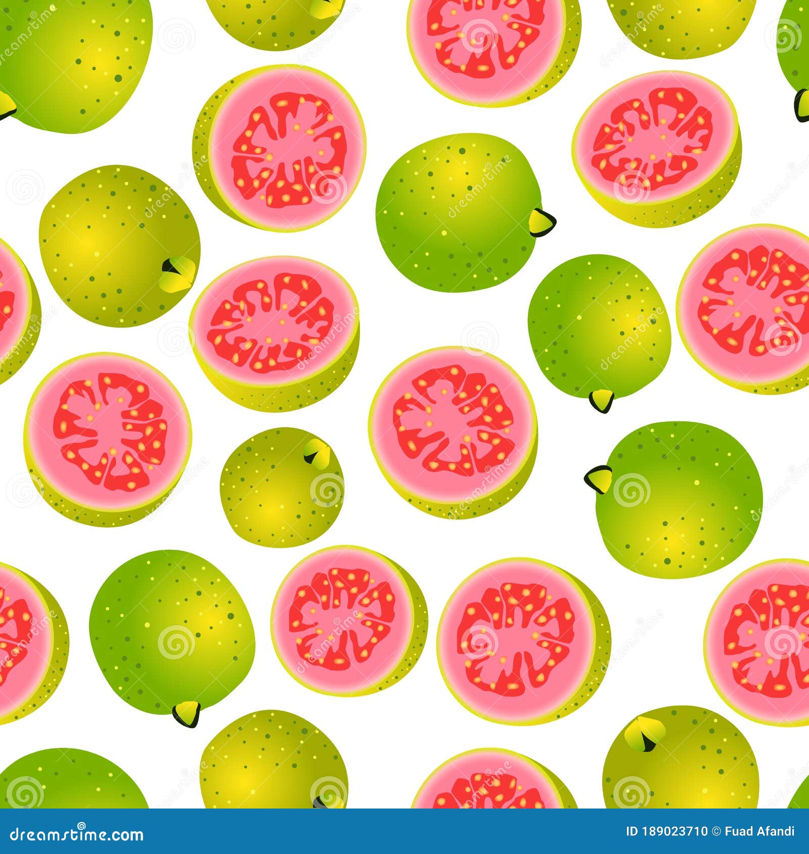 Guava vector pattern stock vector. Illustration of healthy - 189023710
