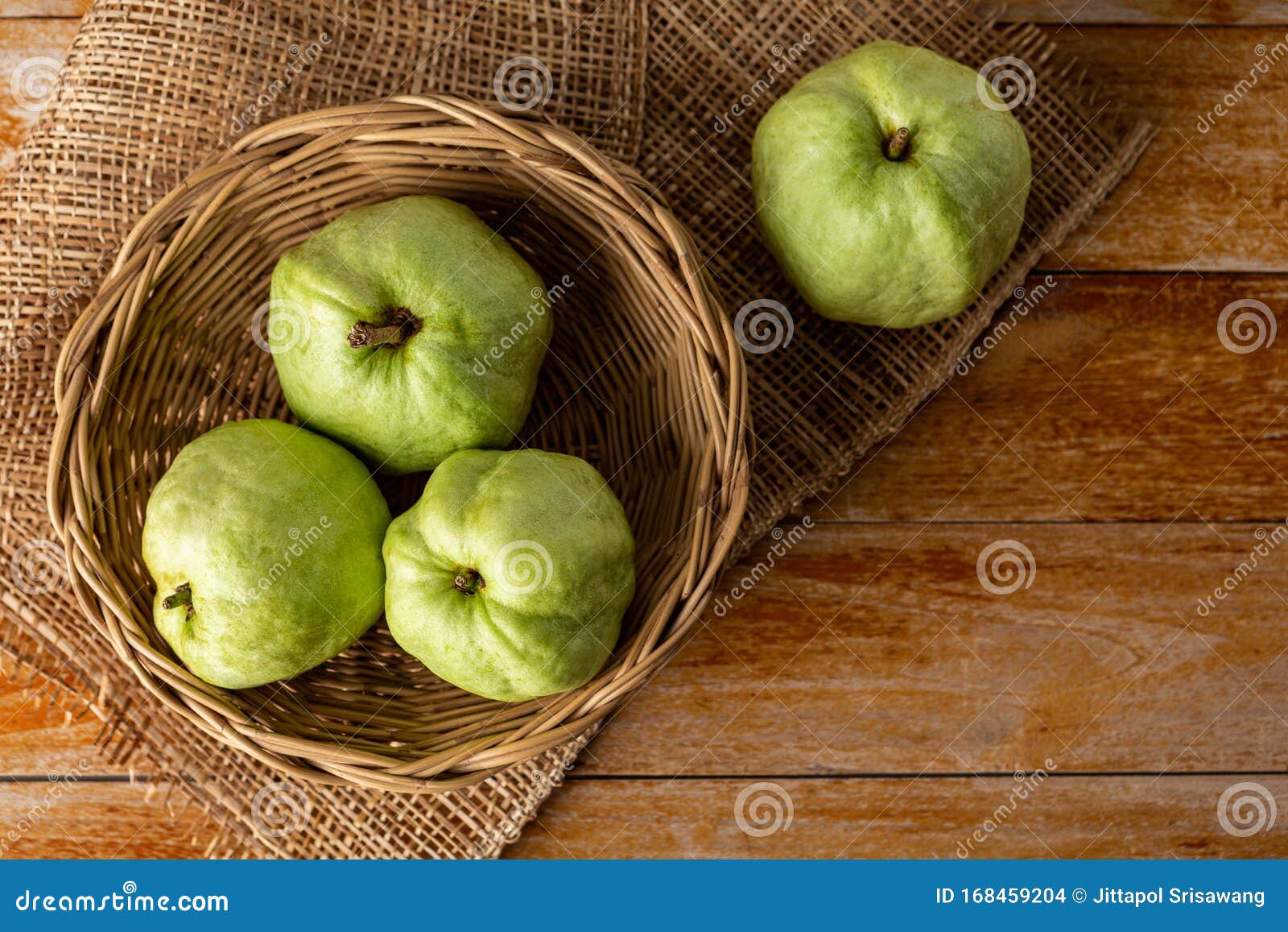 Guava in a basket stock photo. Image of agriculture - 168459204