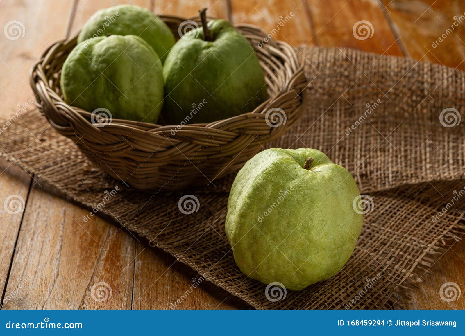 Guava in a basket stock photo. Image of healthy, diet - 168459294