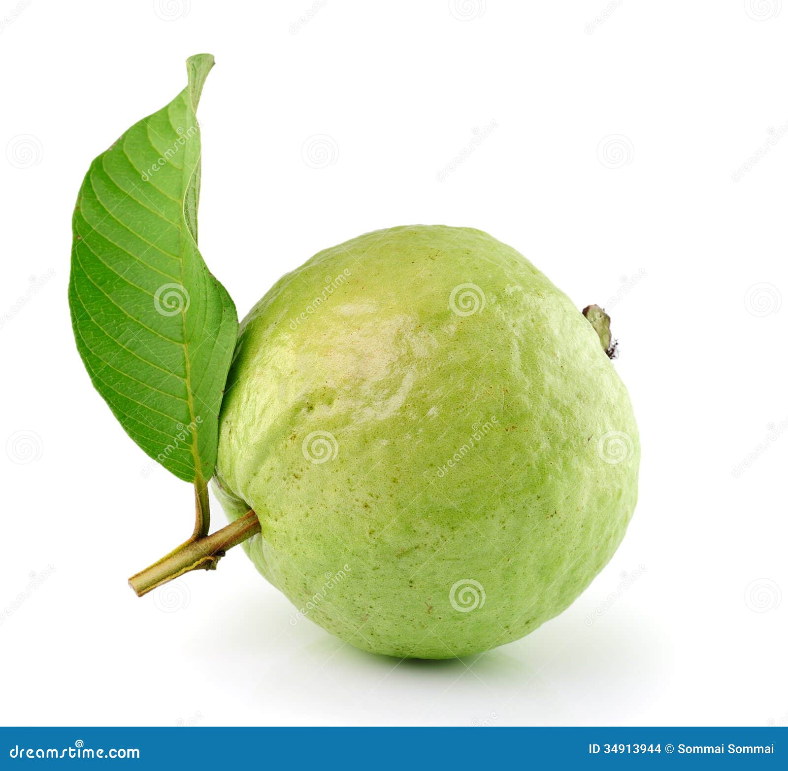 Guave Auf Weißem Hintergrund Stockfoto - Bild von reif, exotisch: 34913944