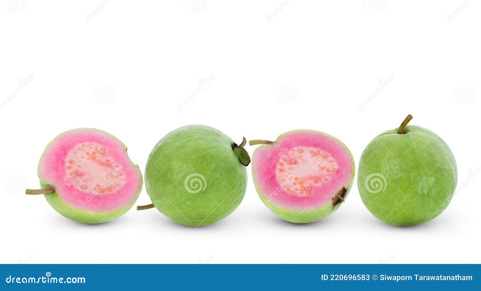 Guayaba Rosa Aislada Sobre Fondo Blanco Imagen de archivo - Imagen de ...