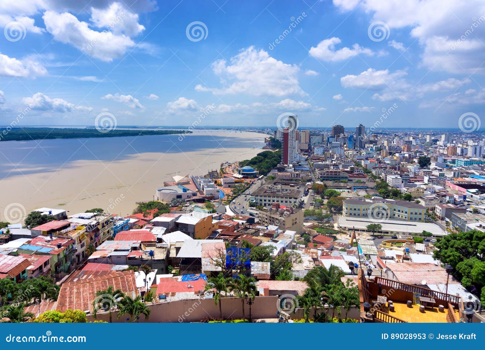 Guayas River From Malecon View, Guayaquil, Ecuador Stock Photography ...