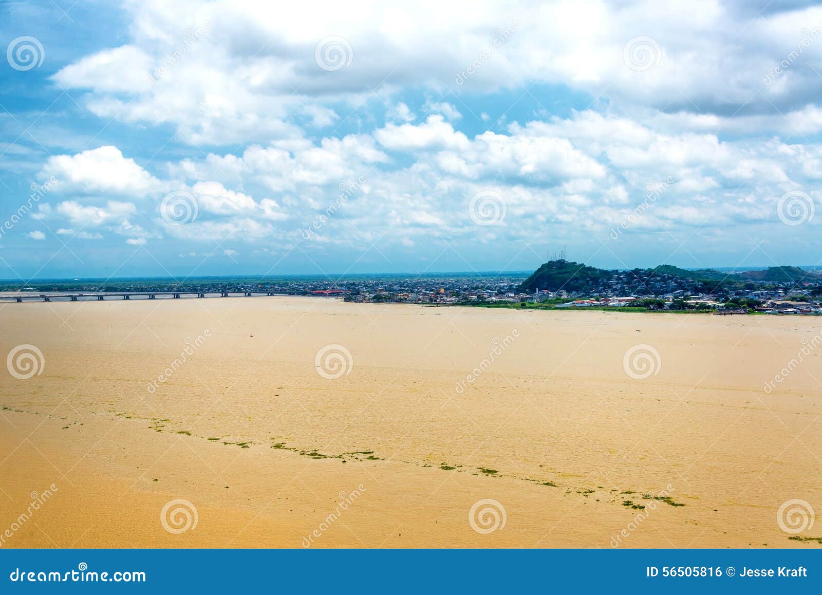 Guayas River View stock photo. Image of water, city, blue - 56505816