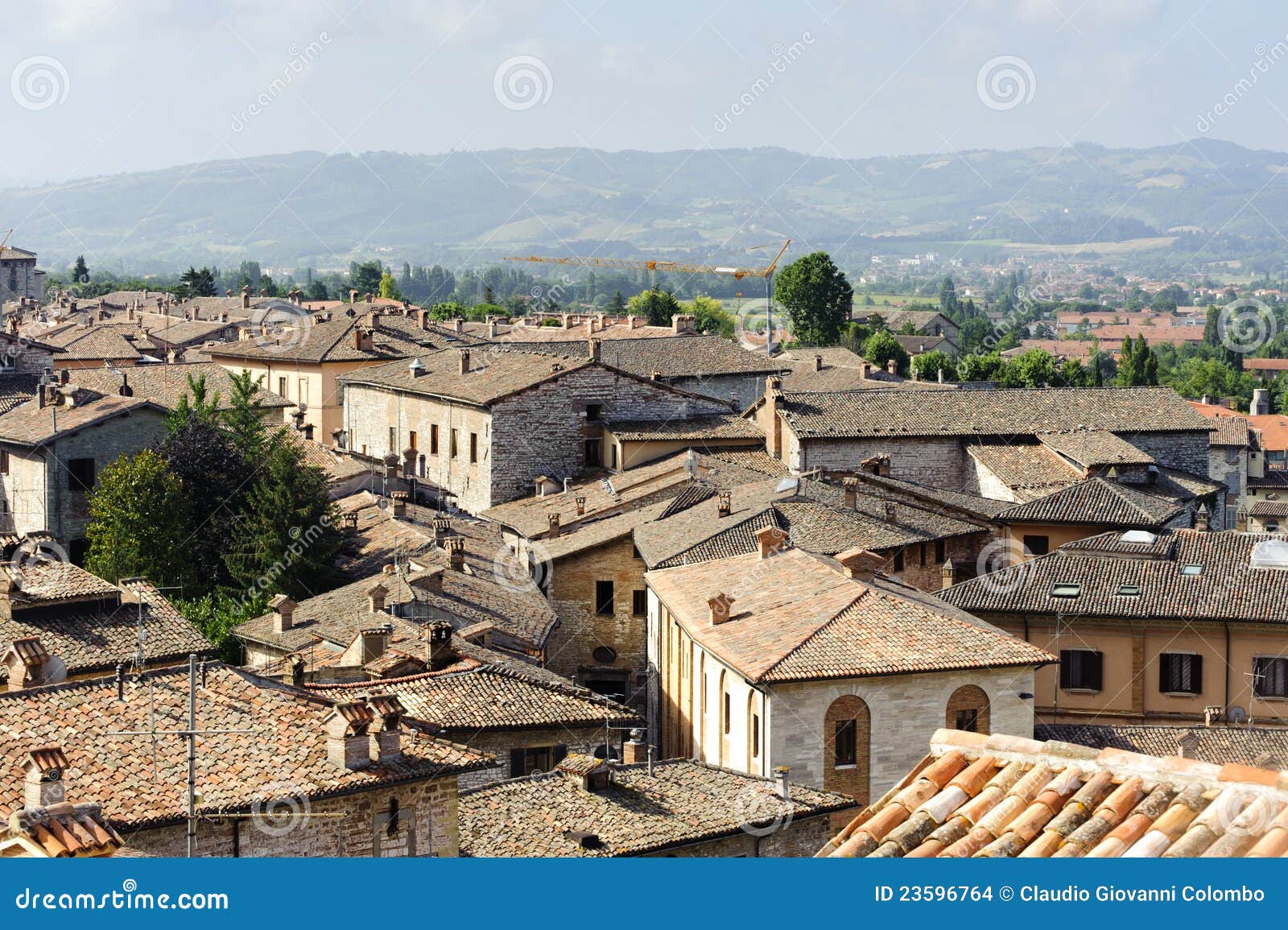 Gubbio (Perugia) stock photo. Image of morning, perugia - 23596764