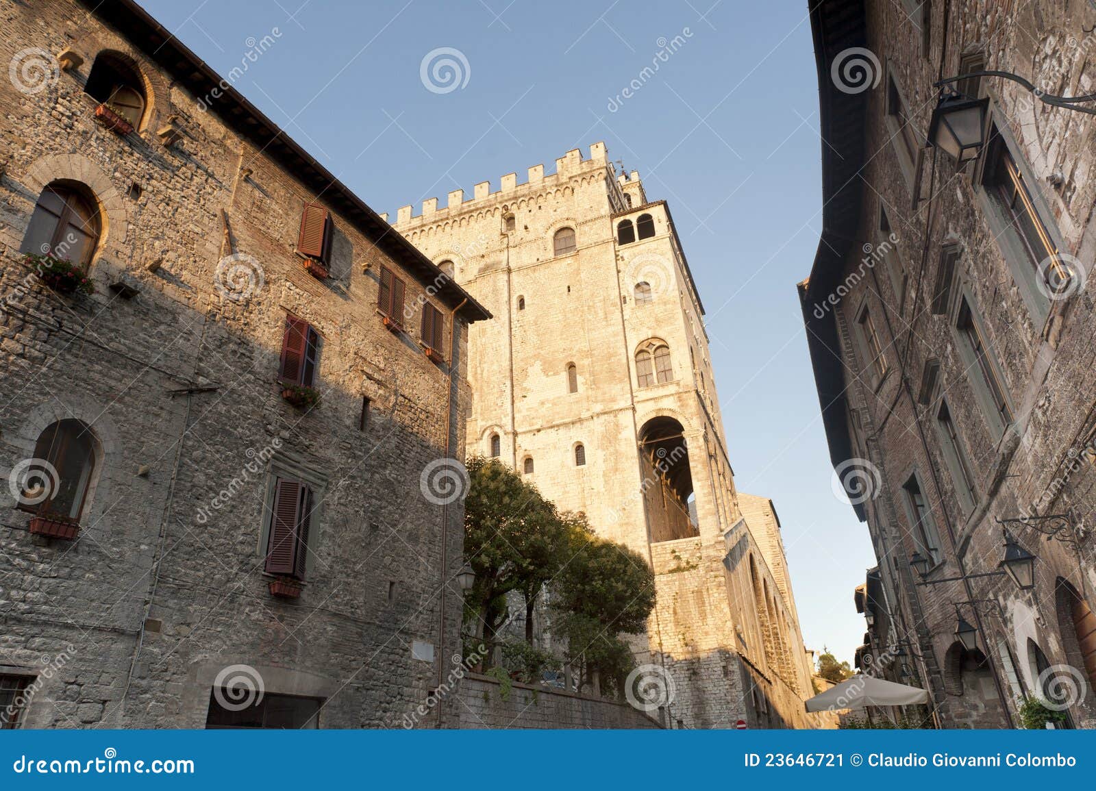 Gubbio (Perugia) stock image. Image of europe, typical - 23646721